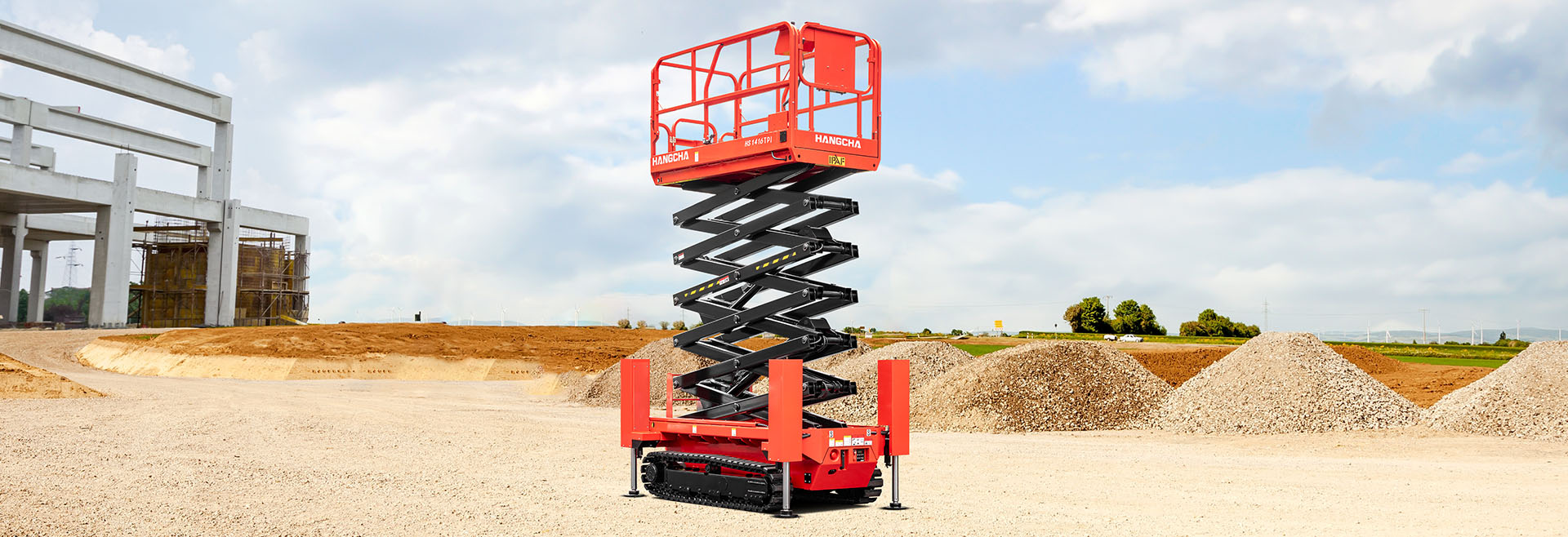 HS Series Electric Crawler Scissor Lift - Hangcha